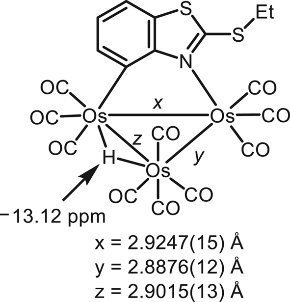 Facile C–H Bond Activation of 2-Ethylmercaptobenzothiazole in a Tri ...