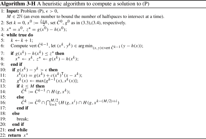Global solution algorithms for DC programming via polyhedral ...