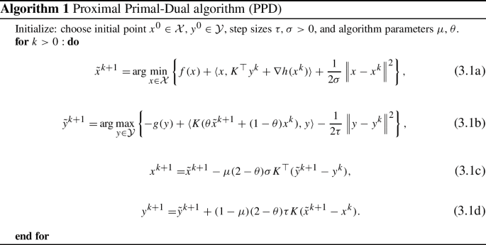 Practical proximal primal-dual algorithms for structured saddle point problems | Journal of ...