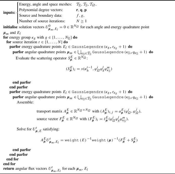 Efficient High-Order Space-Angle-Energy Polytopic Discontinuous ...