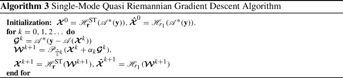 A Single-Mode Quasi Riemannian Gradient Descent Algorithm for Low-Multilinear-Rank Tensor ...