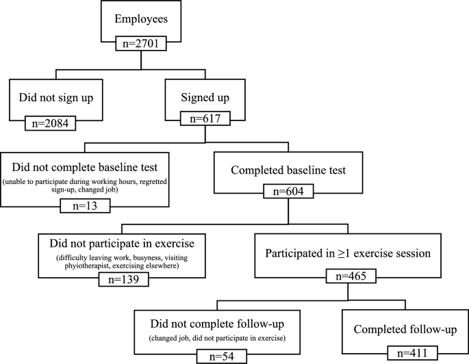Feasibility and Effects of Exercise During Working Hours in Acute ...