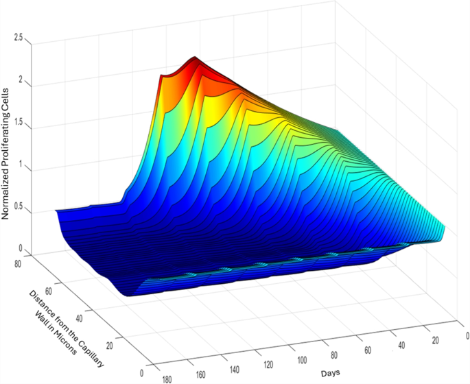 A QSP PDE model of ADC transport and kinetics in a growing or shrinking ...