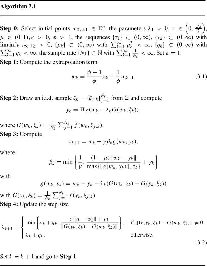 A New Infeasible Projection Method for Stochastic Variational Inequality Problem | Journal of ...