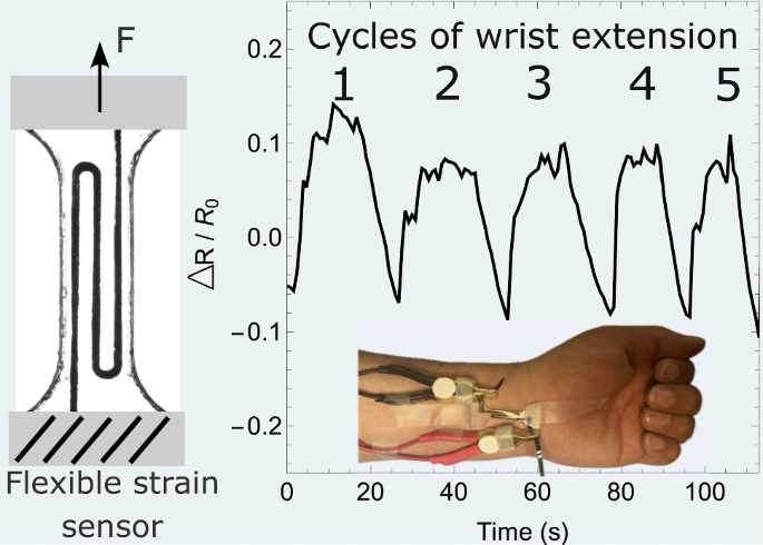 Experimental and numerical characterization of a flexible strain sensor ...