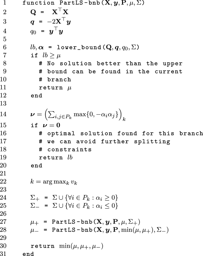 Partitioned least squares | Machine Learning