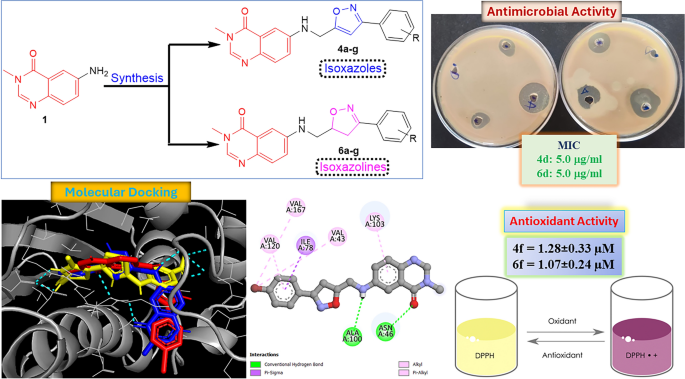 Screening for antimicrobial and antioxidant activities of quinazolinone based isoxazole and ...