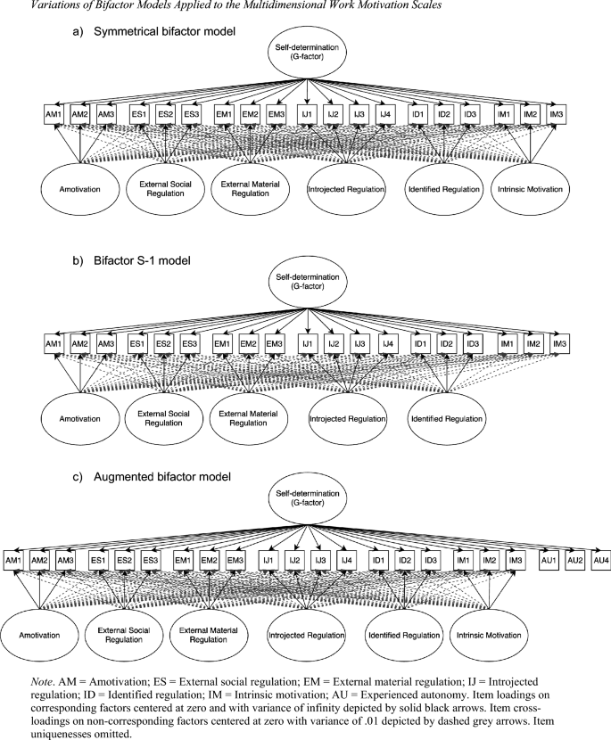 Modeling the self-determination theory continuum: comparing variations ...