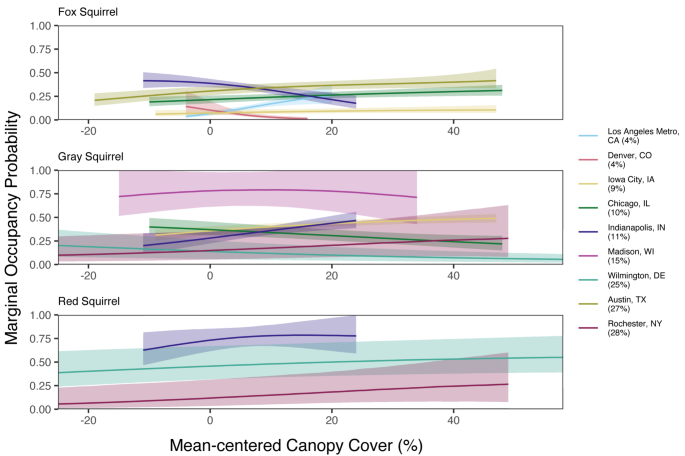 Patterns in tree squirrel co-occurrence vary with responses to local ...