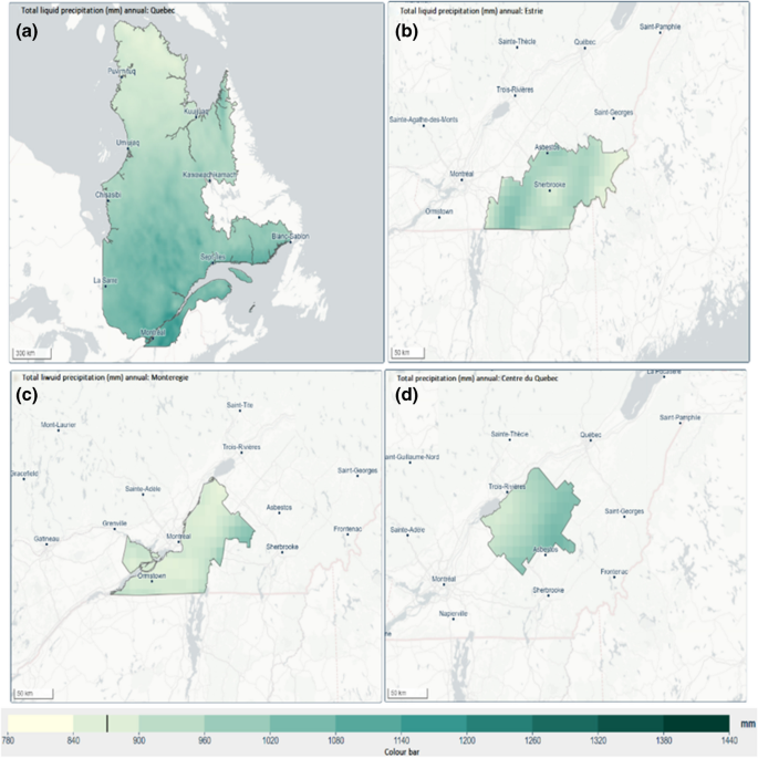 Comparing standardised precipitation and barley yield across Quebec ...
