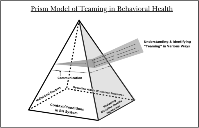 Prism Model: Factors that Influence Teaming in Behavioral Health from ...