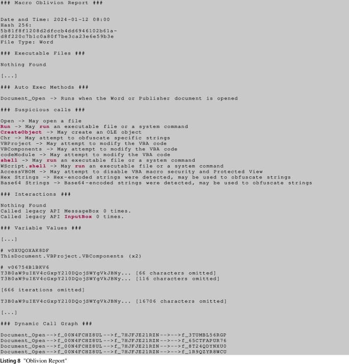 Oblivion: an open-source system for large-scale analysis of macro-based office malware | Journal ...