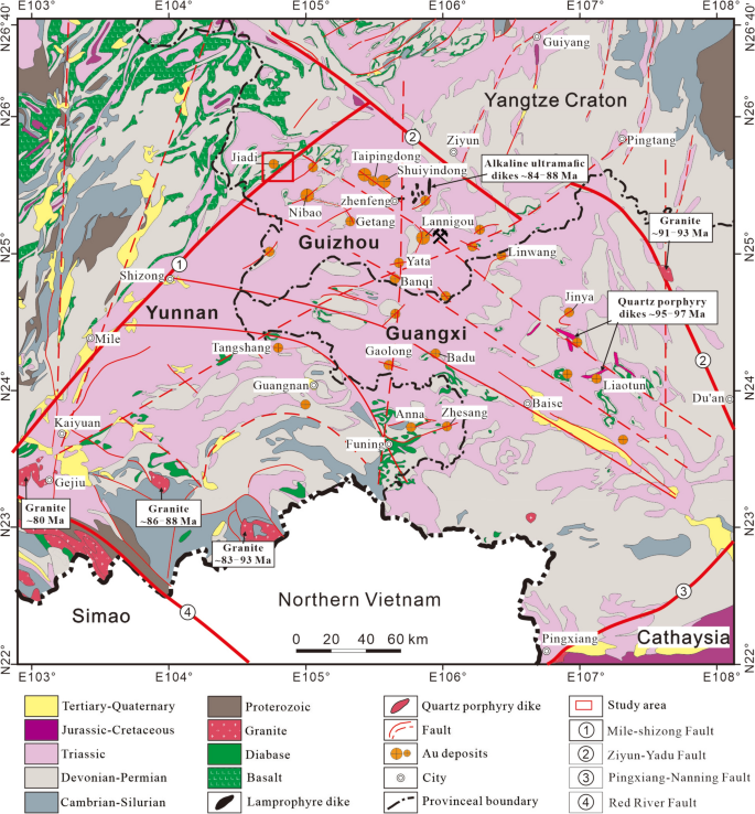 Mineralogical study and significance of the basalt-hosted Carlin-type ...