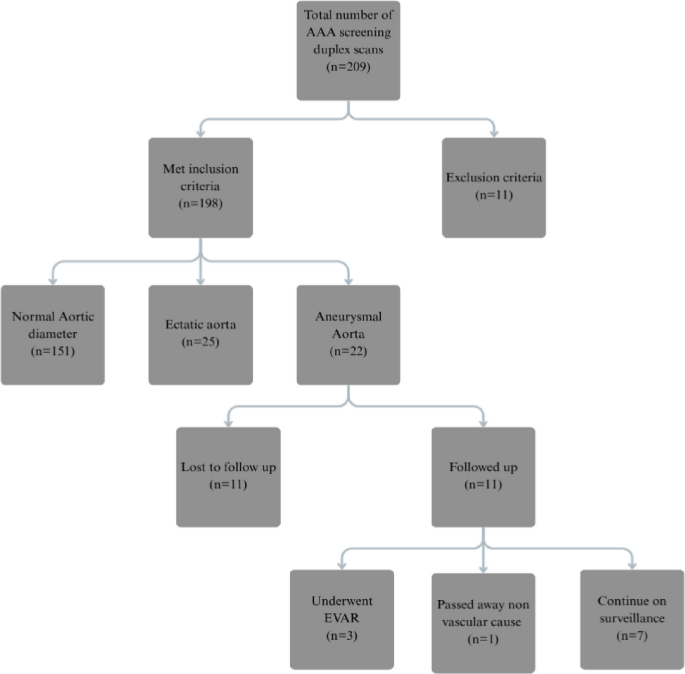 Targeted abdominal aortic aneurysm screening: a retrospective review of ...