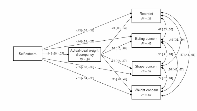 The role of actual-ideal weight discrepancy in the relationships ...