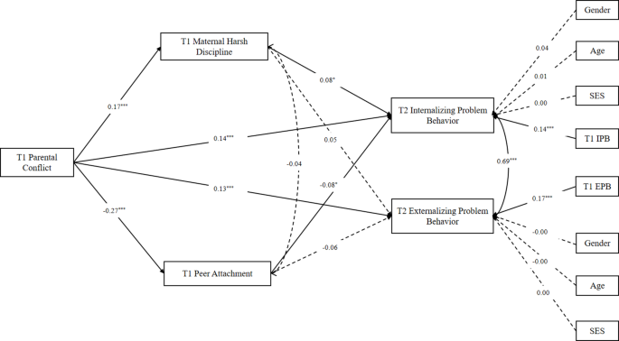 The relationship between parental conflict and internalizing and externalizing problem behavior ...