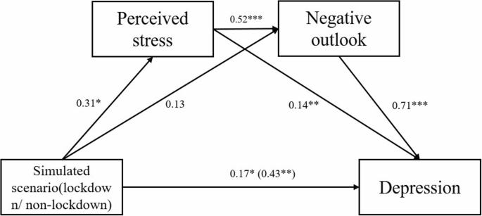 A negative outlook links perceived stress to depression during the ...