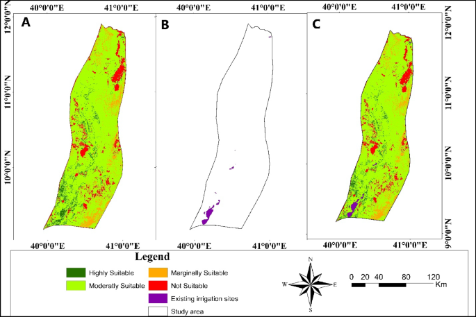 Optimal land identification for surface irrigation in lower and middle ...