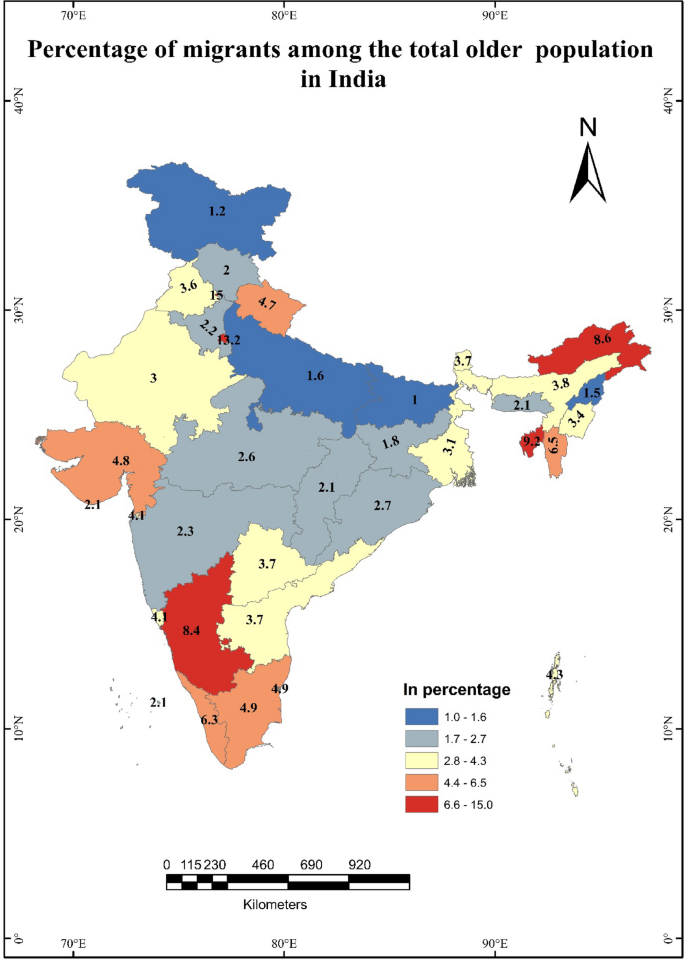 Measuring migration of older persons in India: pattern, characteristics ...