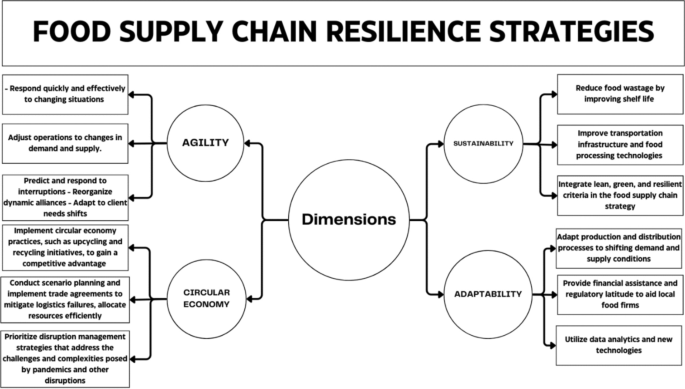 Food supply chain disruptions and its resilience: a framework and ...