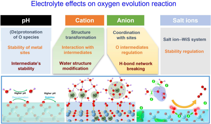 Interfacial electrolyte effects on electrocatalytic oxygen evolution ...