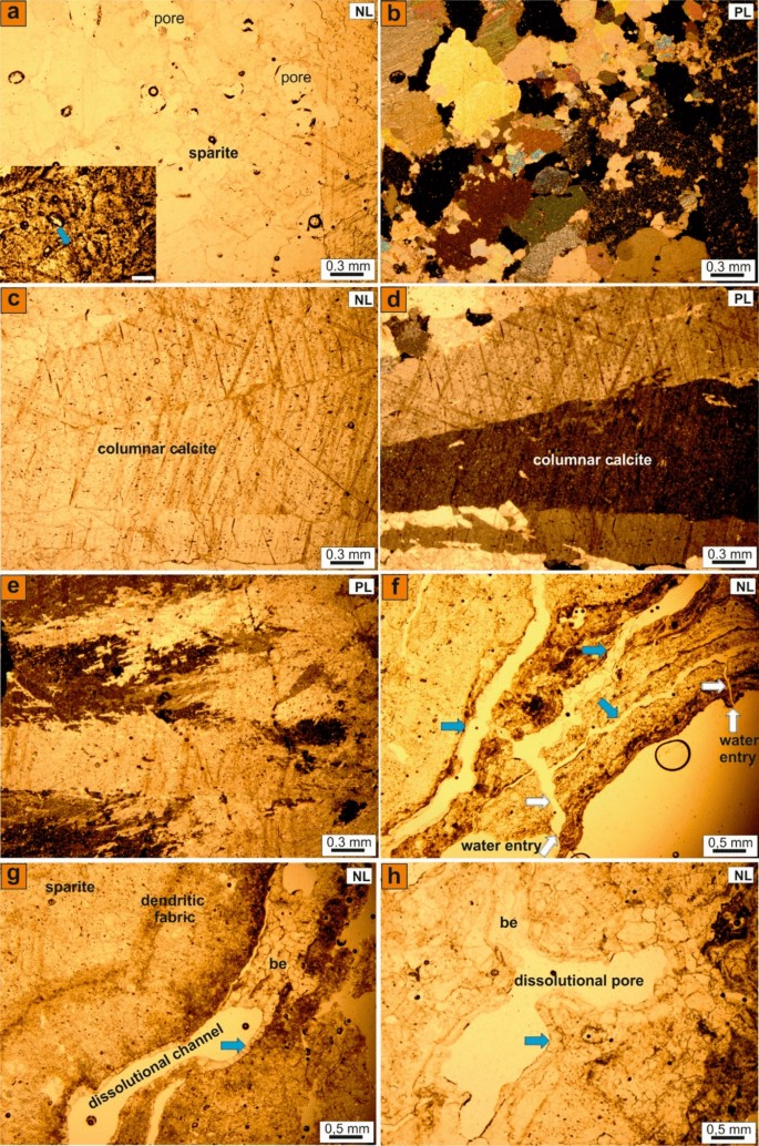 Micro-karstification in a stalactite from Küpeli Cave, southern Turkey ...
