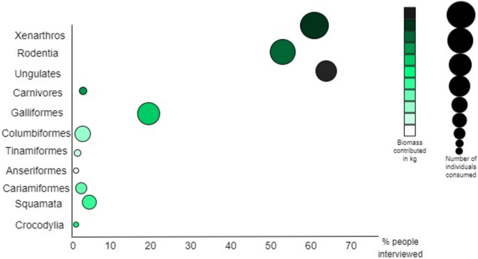 Local Criollo people's perceptions of changes in wild food consumption ...