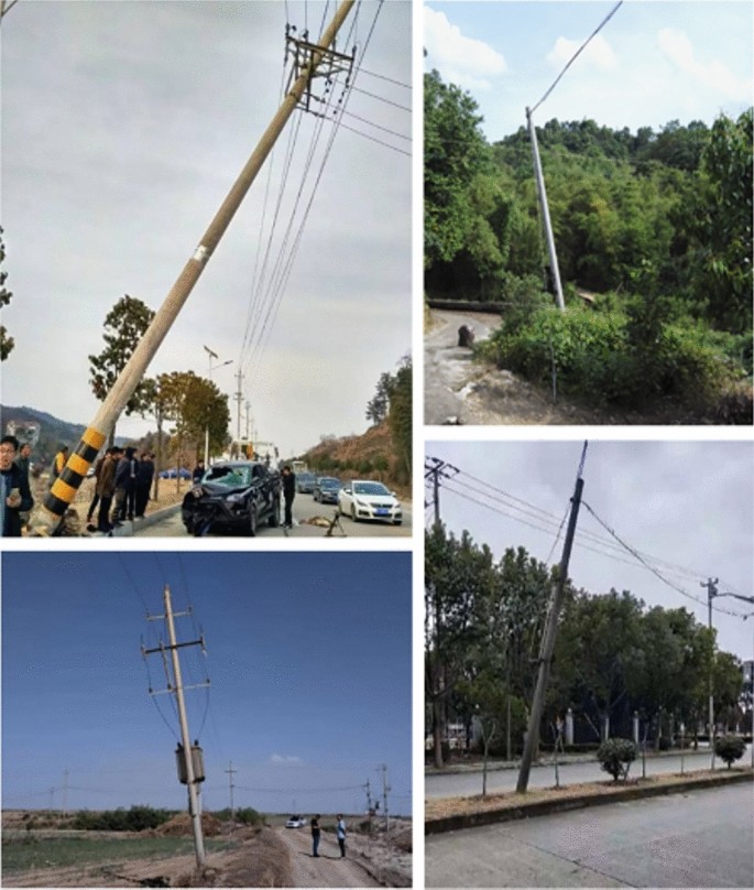 Understanding of leaning utility poles for visual monitoring of power ...