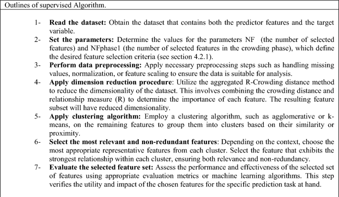 A Novel Crowding Clustering Algorithm for Unsupervised and Supervised Filter Feature Selection ...