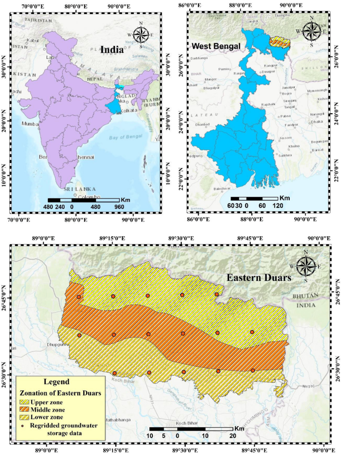 Groundwater storage depletion in Eastern Duars Region of West Bengal ...