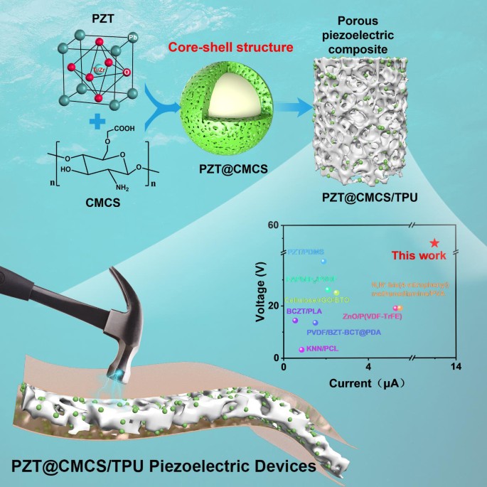 Porous TPU piezoelectric composites with core-shell structured PZT@CMCS ...