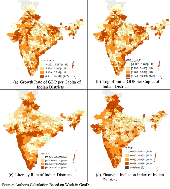 Spatial Convergence Among Indian Districts: An Econometric Evidence ...