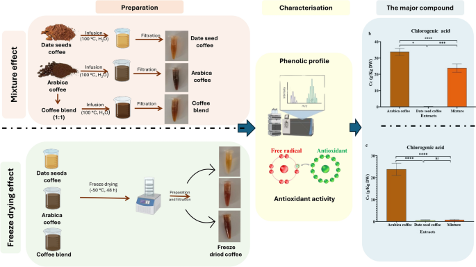 A novel coffee blend: enhancing phenolic profile and antioxidant ...