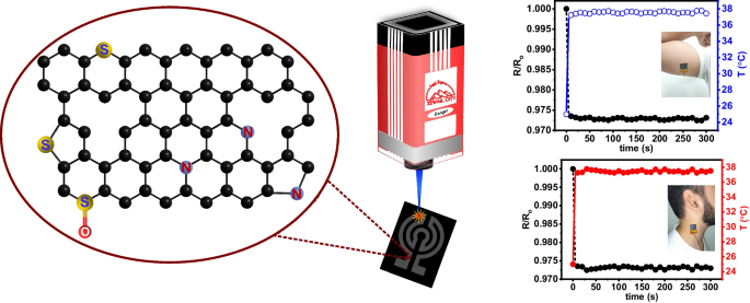 High-performance flexible temperature sensor based on heteroatom doped ...