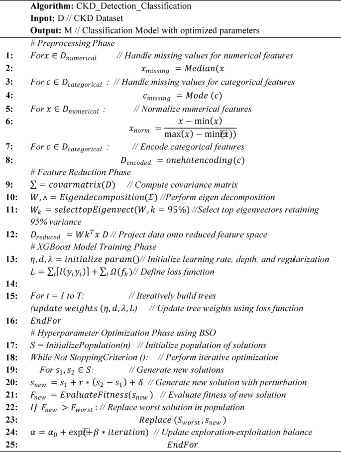 Enhanced chronic kidney disease detection using XGBoost with improved brainstorm optimization ...
