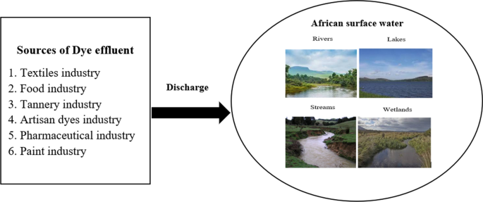 A review of dye effluents polluting African surface water: sources ...