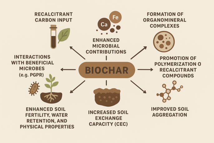 Biochar enhanced agroforestry systems for carbon sequestration, soil ...
