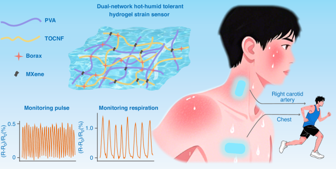 A hot-humid tolerant and antibacterial MXene-based hydrogel sensor for ...