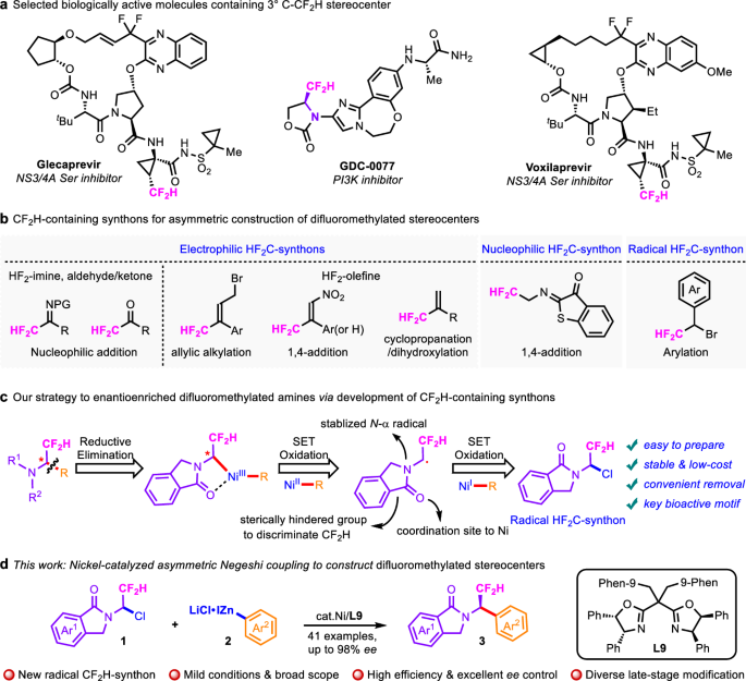 CF2H-synthon enables asymmetric radical difluoroalkylation for ...
