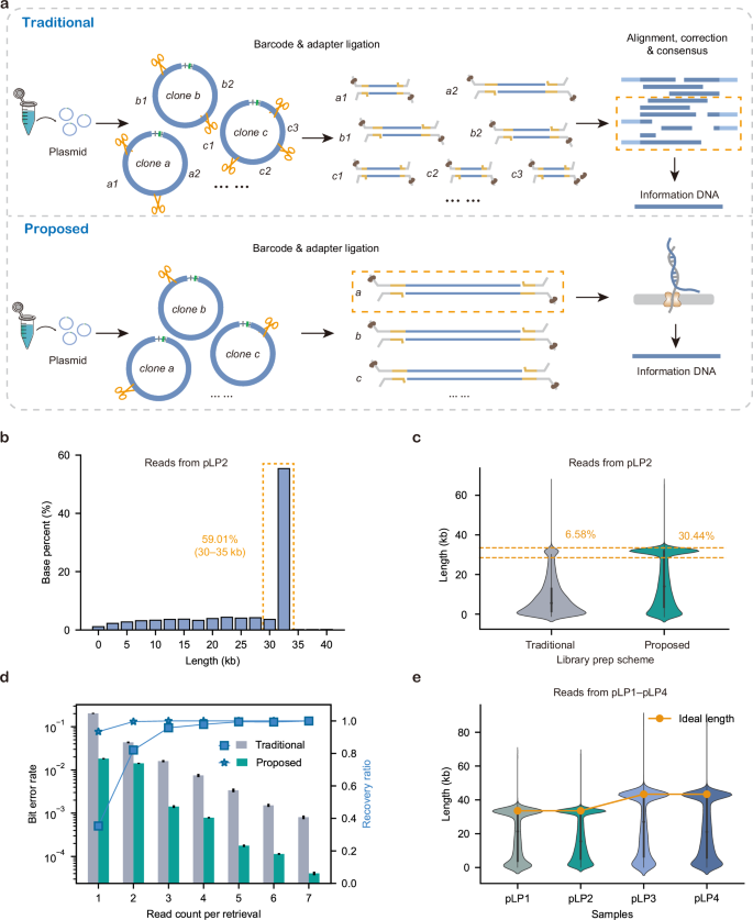 Approaching single-molecule assembly-free readout from medium-length encoded DNA | Nature ...