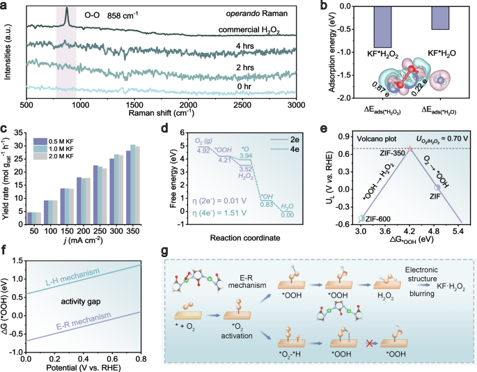 Electronic structure blurring-mediated solid-state H2O2 ...