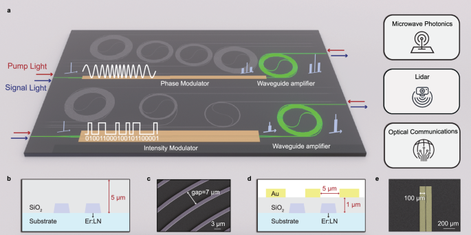 Unifying optical gain and electro-optical dynamics in Er-doped thin ...
