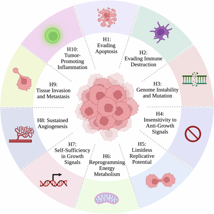 Data-driven universal insights into tumorigenesis via hallmark networks ...