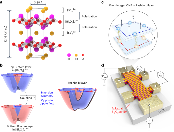 Even-integer quantum Hall effect in an oxide caused by a hidden Rashba effect | Nature ...