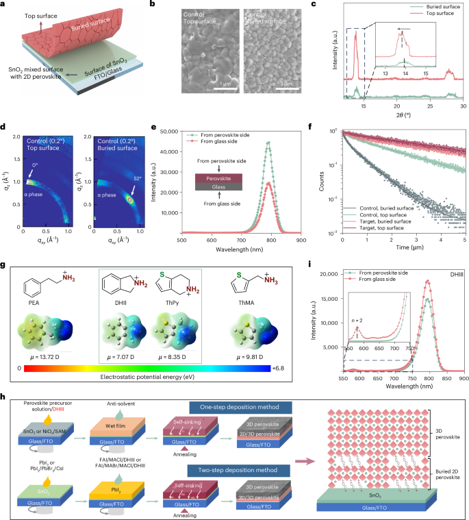 Spontaneous 2D perovskite formation at the buried interface of ...