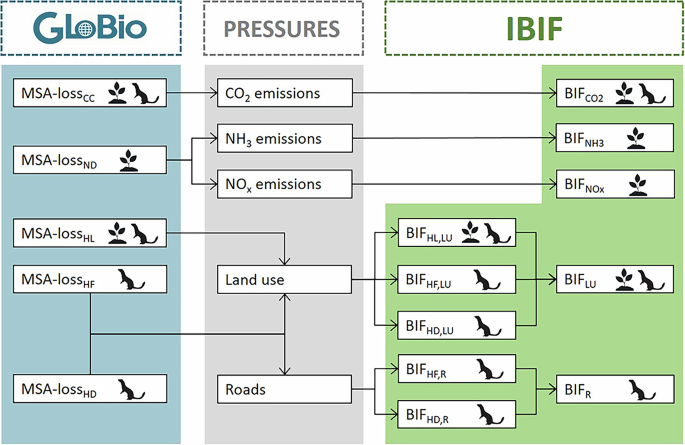 Impact factors for quantifying country-level terrestrial biodiversity ...