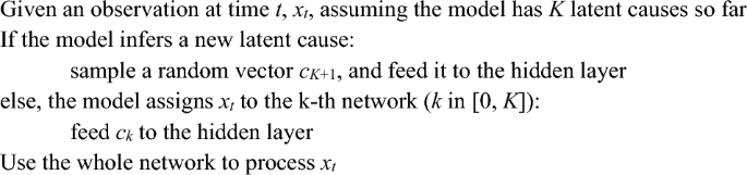 Reconciling shared versus context-specific information in a neural network model of latent ...