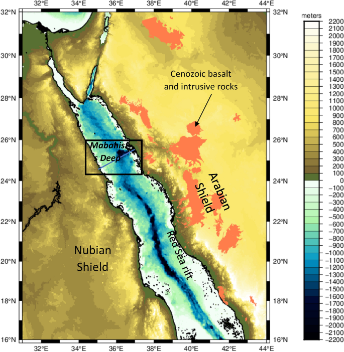 Weakened continental lithosphere beneath the northern Red Sea inferred ...