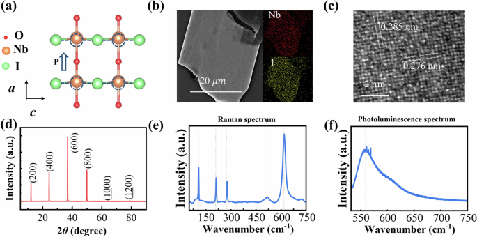 Piezoelectricity in NbOI2 for piezotronics and nanogenerators | npj 2D ...