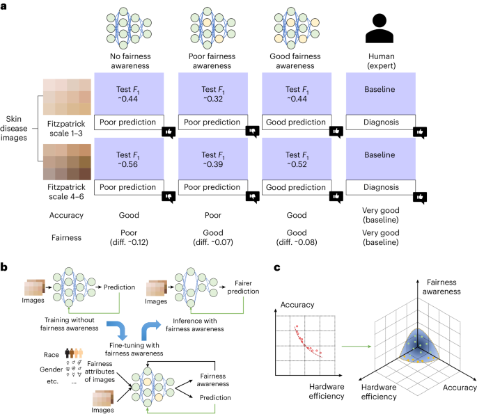Hardware design and the fairness of a neural network | Nature Electronics